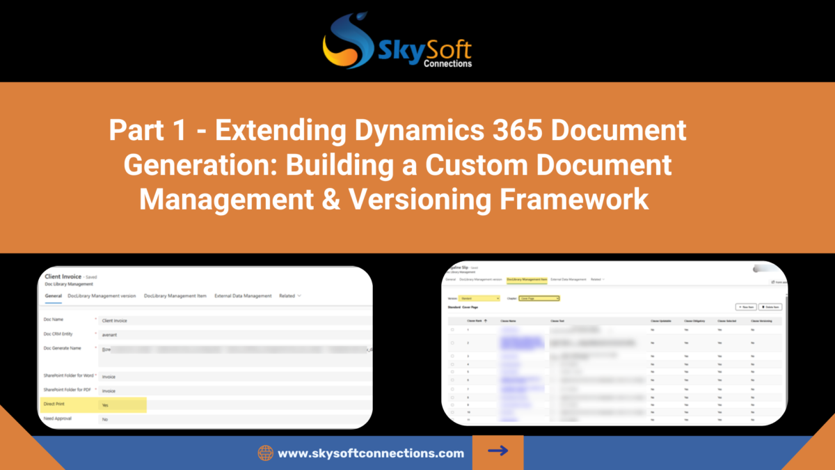Custom Document Library in Dynamics 365 | Part 2 - Sky Soft Connections